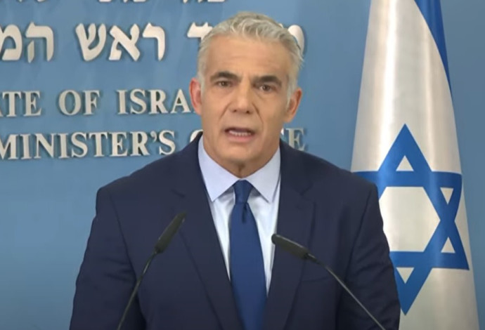 לפיד על ההסכם זהו הישג כביר גנץ קובע משוואה ביטחונית חדשה